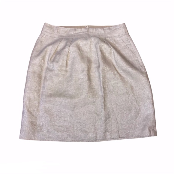 Talbots | Skirts | Talbots Linen Blend Metallic Thread Skirt | Poshmark